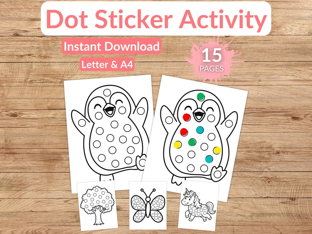 Dot Sticker Activity Printable, Do a Dot Marker Pages for Toddlers ...