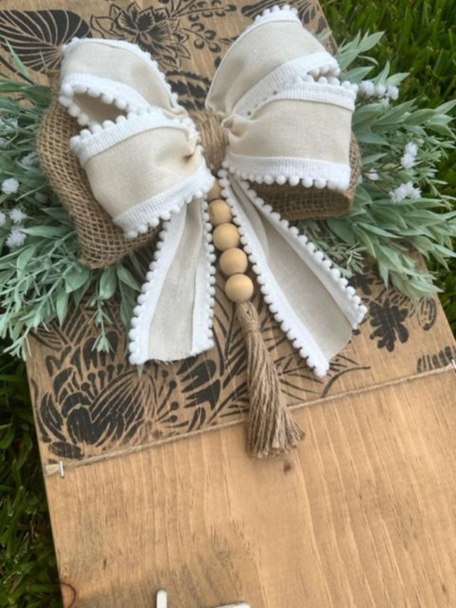 Hi Door Hanger Stay Awhile Porch Leaner Welcome Sign Wood Door Hanger ...