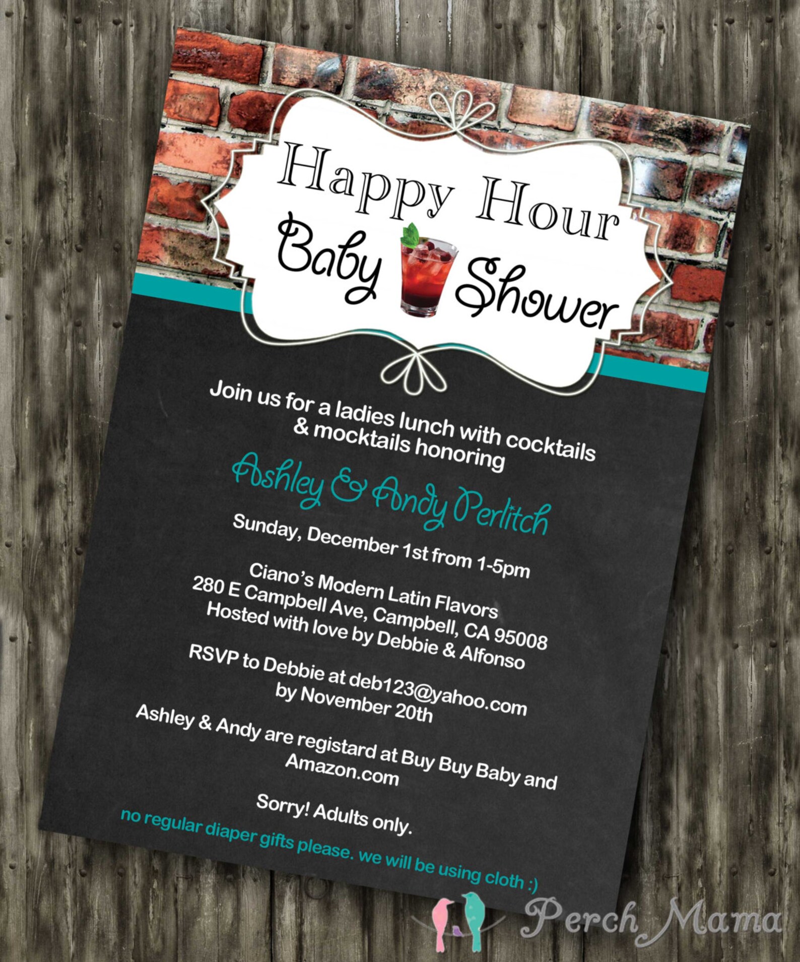 Happy Hour Baby Shower Invite - Etsy
