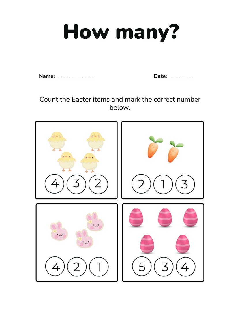 Easter Printable Activity Sheets and Coloring Pages - Instant Digital ...