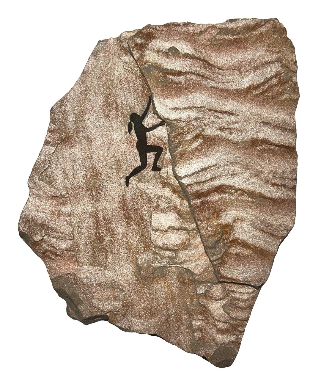 Rock Climber Primitive Painting on Hanging Stone - Etsy