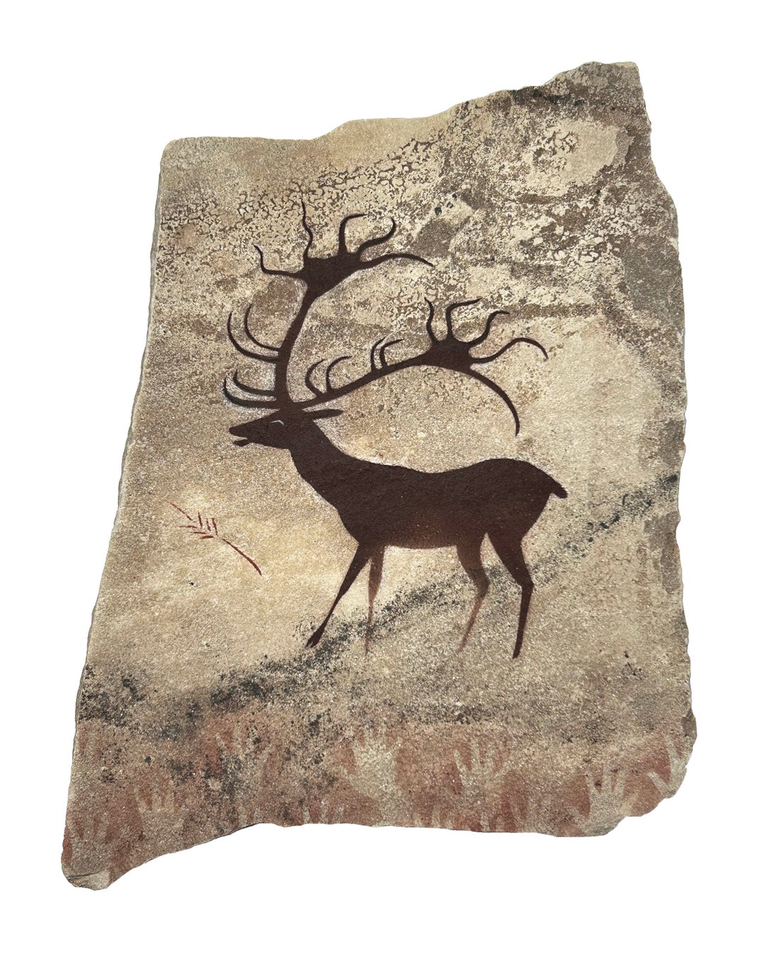 Lascaux Deer Cave Art Painting on Hanging Stone - Etsy