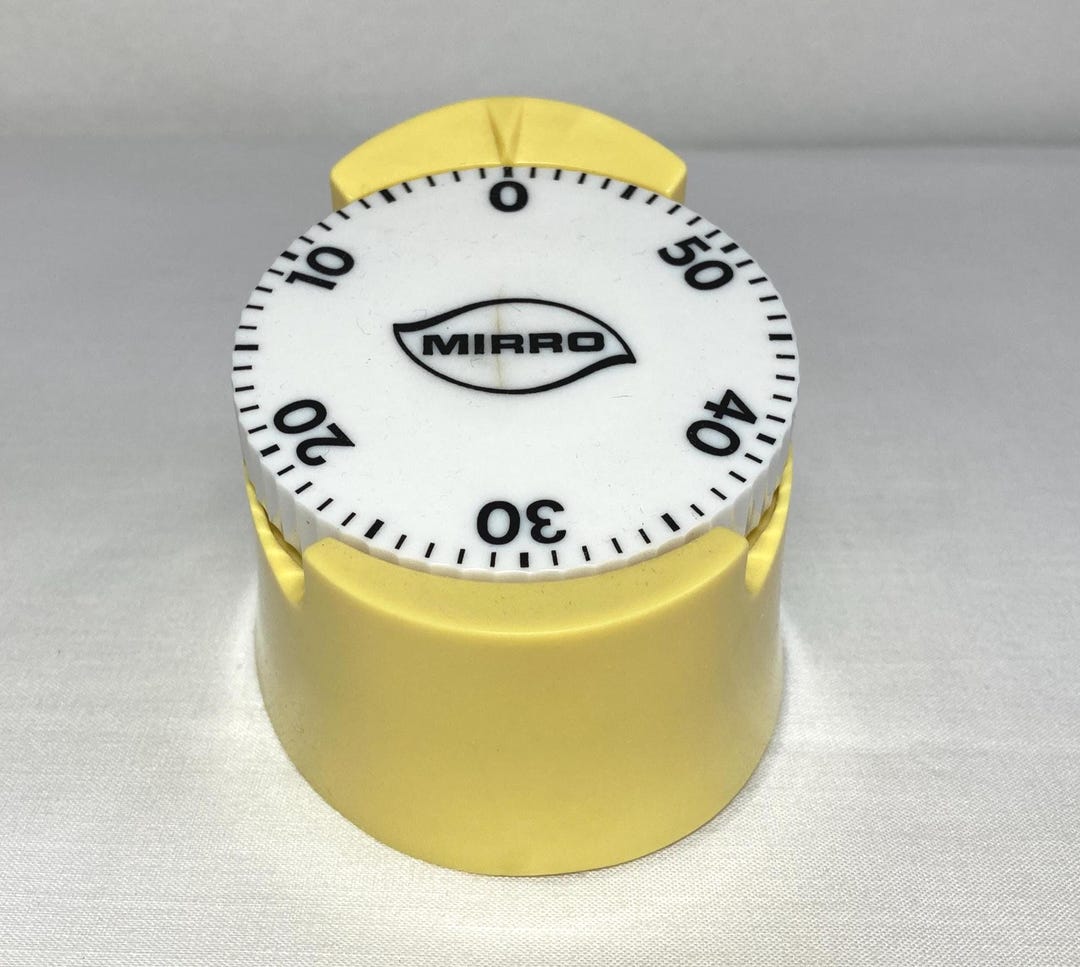 Vintage Retro Mirro Kitchen Timer Working Yellow Robert Shaw USA - Etsy