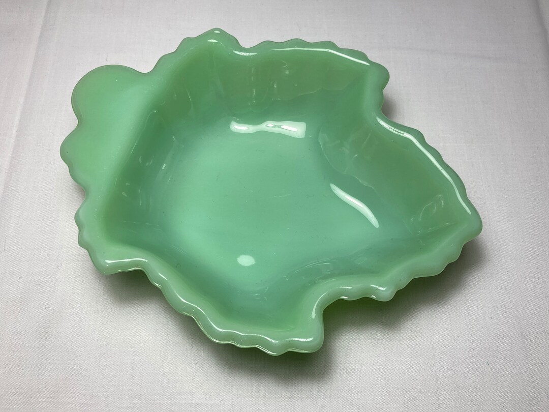 Vintage Fire King Jadeite Jadite Maple Leaf Nut / Candy Dish Bowl - Etsy