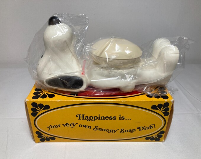 Vintage NOS Avon Floating Snoopy Soap Dish Sealed in Original Box - Etsy