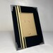 Vintage Art Deco 1940's Picture Frame W/ Easel Reverse Painted Glass ...
