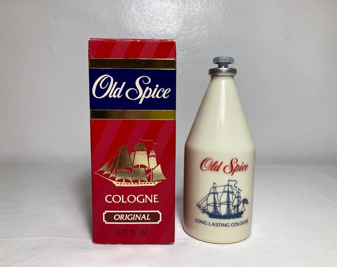 Vintage 1993 Old Spice Cologne - 4.25 Fl Oz. Full W/ Box ~ Retro ...