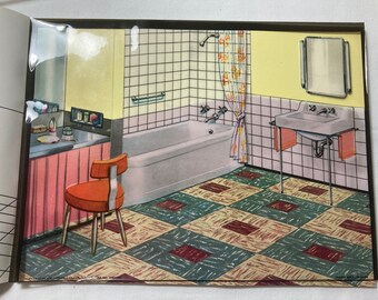 Mid Century Linoleum | Etsy