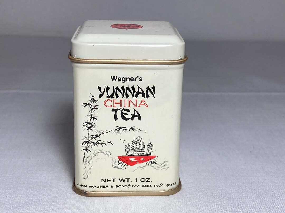Vintage Wagner's Yunnan China Mini Tea Tin 1 Oz Full John Wagner & Sons ...