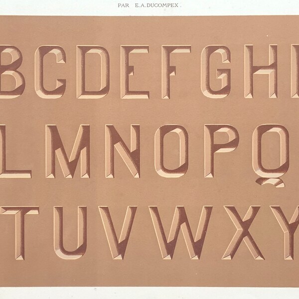 Lettres Art Deco - Etsy