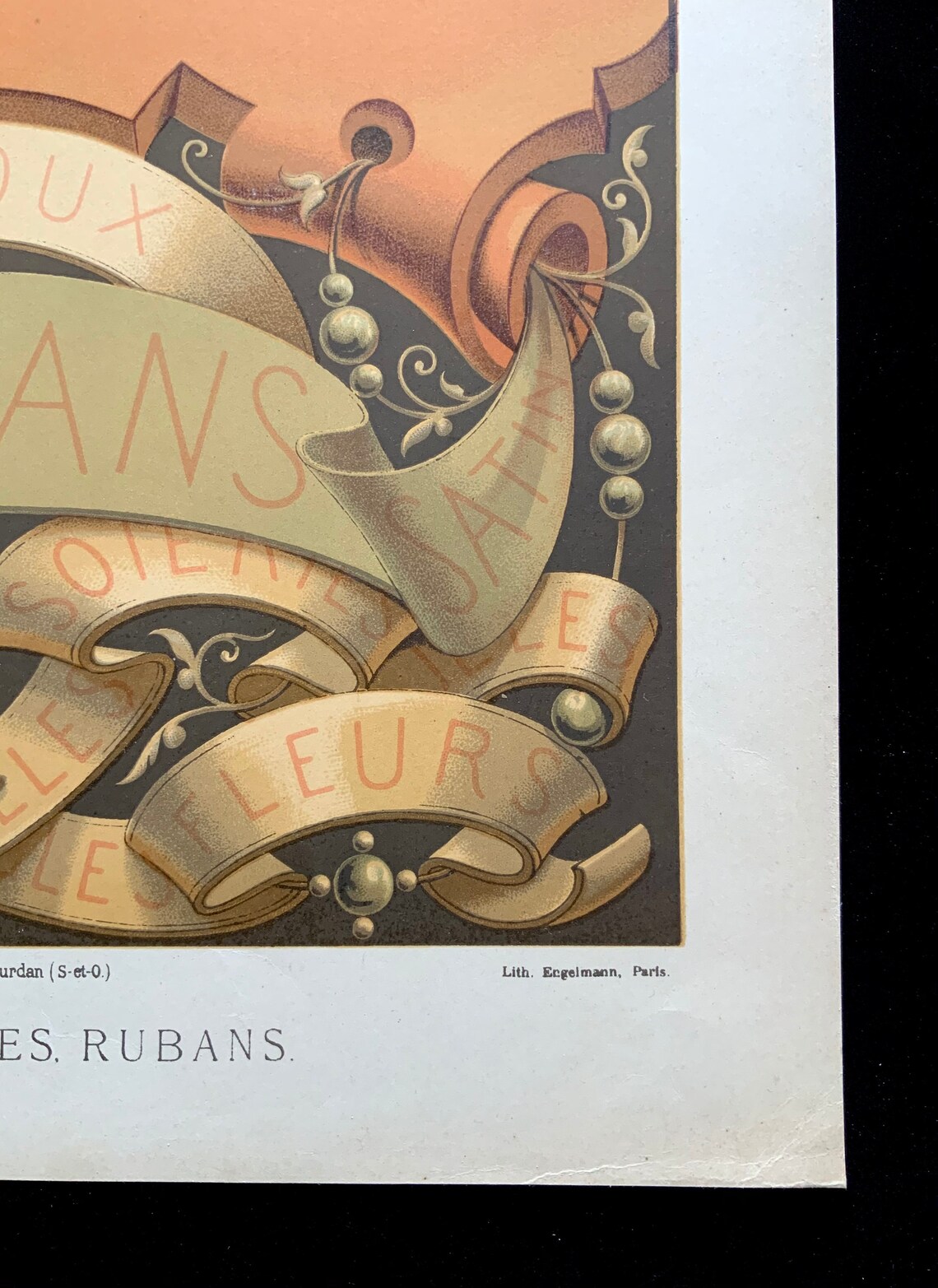 Rare 1900 TYPOGRAPHY ALPHABET Chromolithograph Antique Print - Etsy