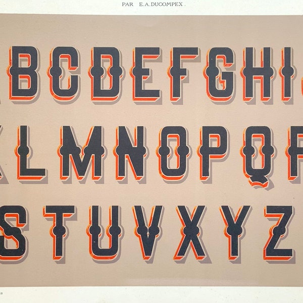 Lettres Art Deco - Etsy