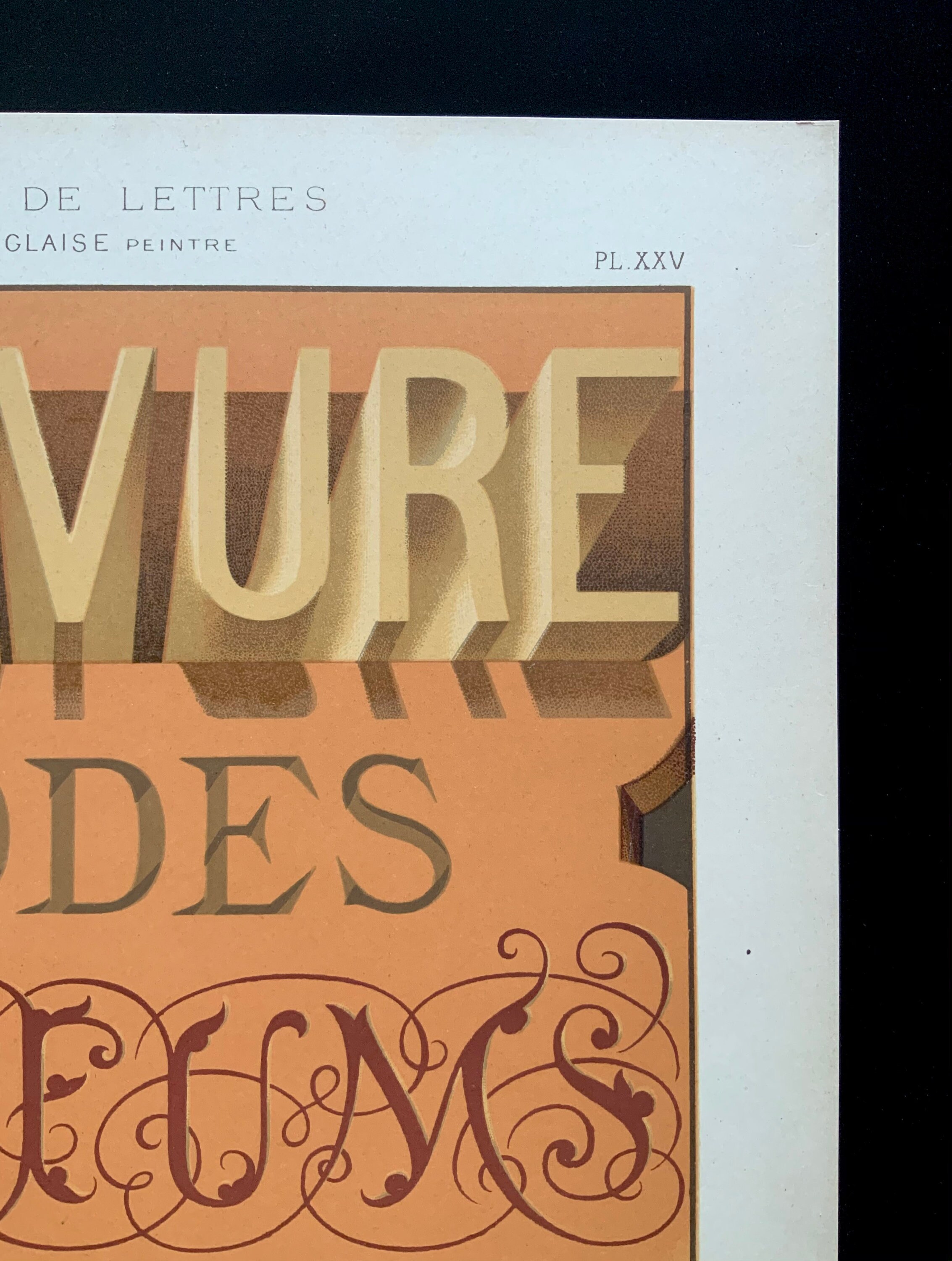 Rare 1900 TYPOGRAPHY ALPHABET Chromolithograph Antique Print - Etsy