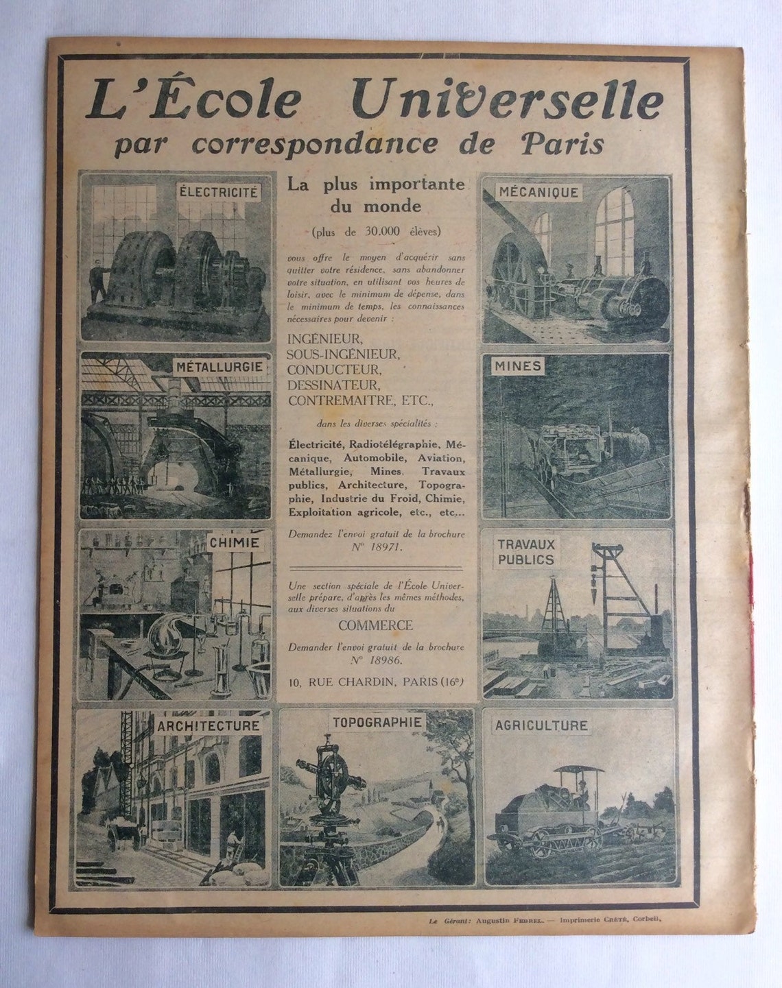 Vintage French 1920s Science Et Voyages Magazine Bizarre - Etsy