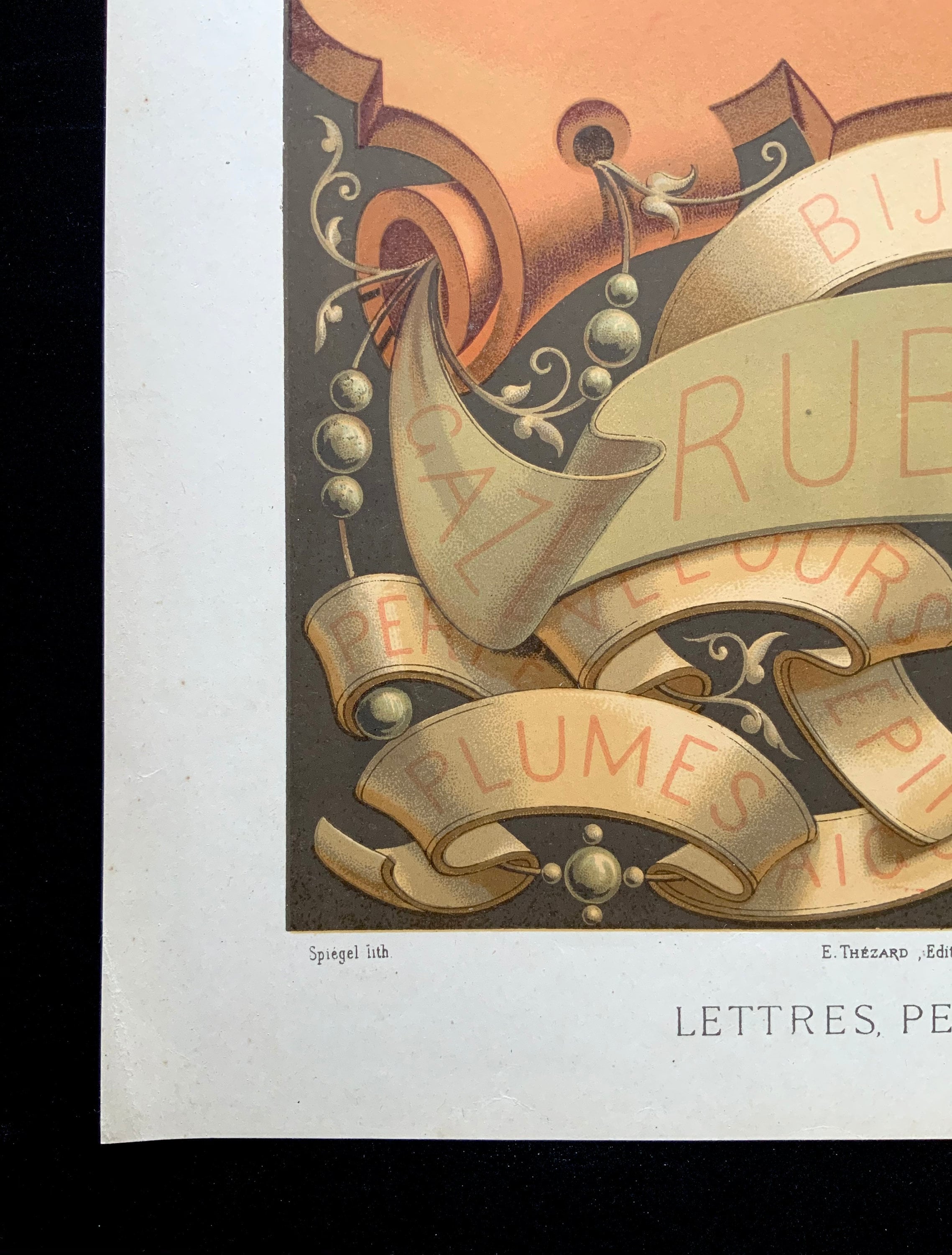 Rare 1900 TYPOGRAPHY ALPHABET Chromolithograph Antique Print - Etsy