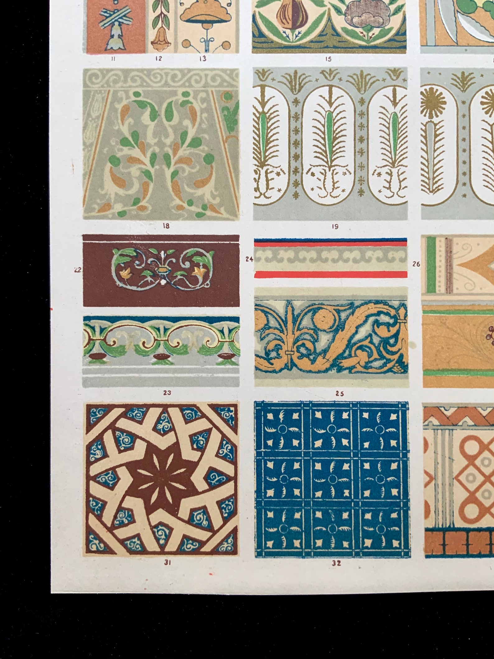 RENAISSANCE Antique Print 1856 DECORATIVE Art Chromolithograph ...