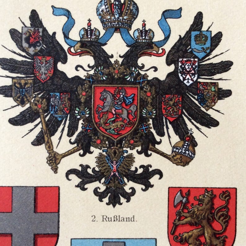 Antique Print 1890s German Print Victorian Colour Chromolithograph ...