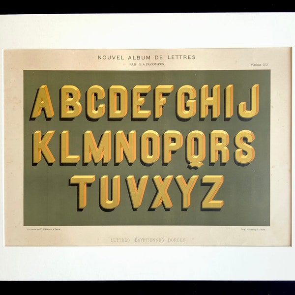 Lettres Art Deco - Etsy