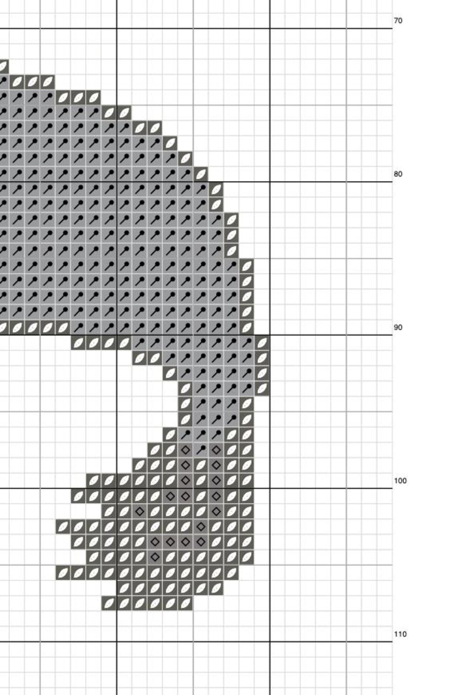 Seal of Disapproval Cross Stitch Pattern, Thumbs Down Cross Stitch ...
