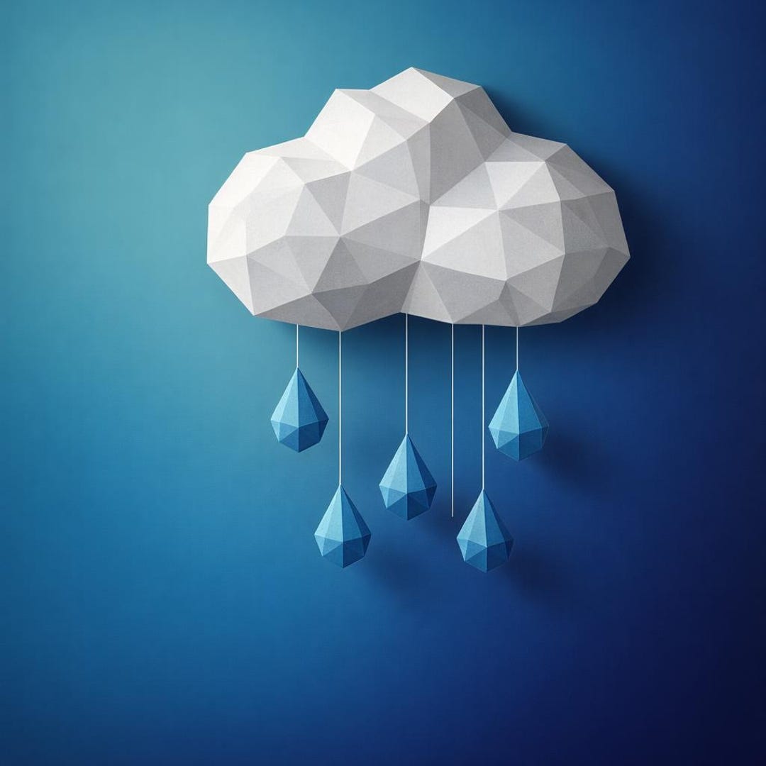 Papercraft Cloud PDF | 3D Origami Wall Art | Bedroom Decor - Etsy UK