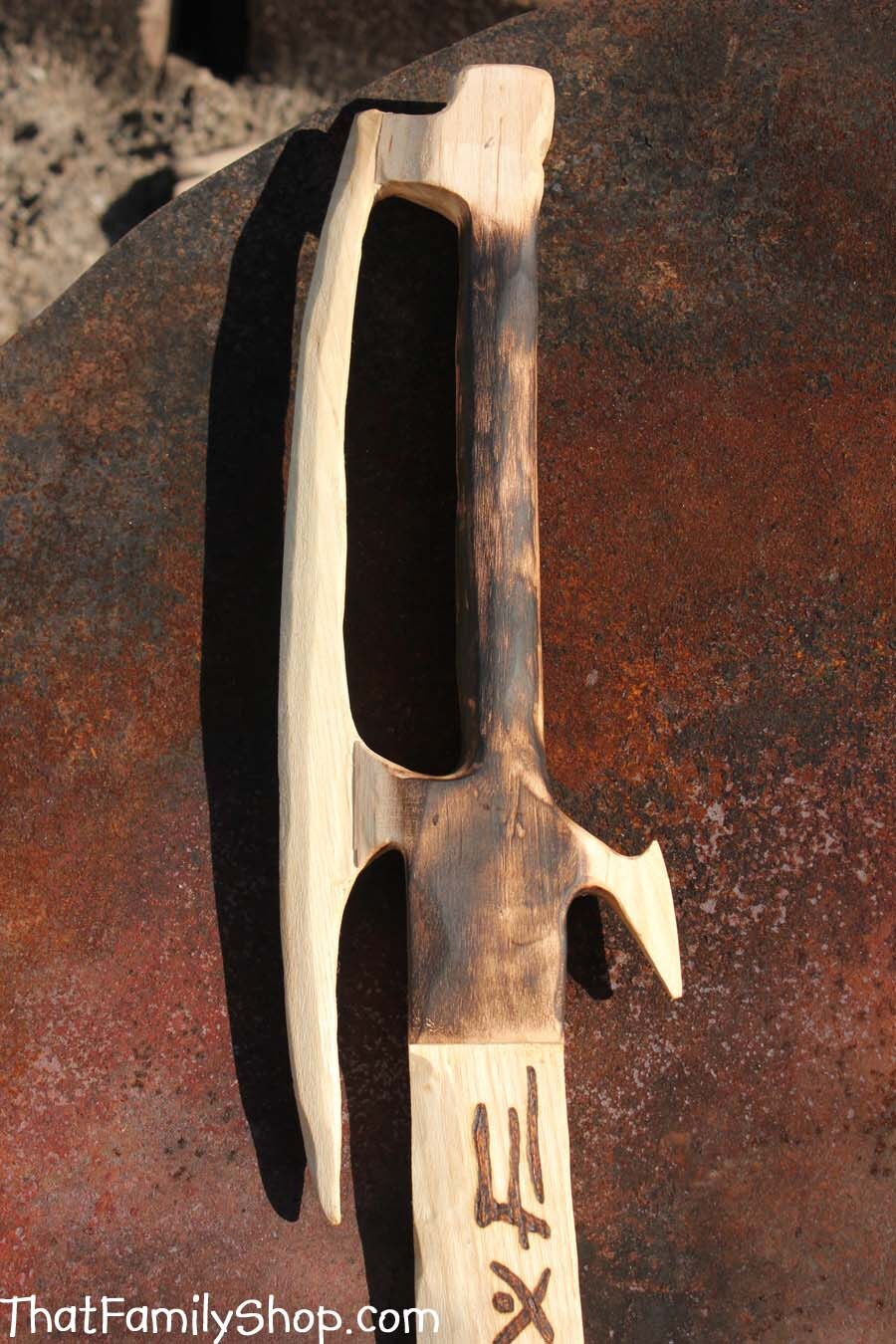 Orc Cleaver Sword/axe Lord of the Rings Sword Wooden 'bad - Etsy