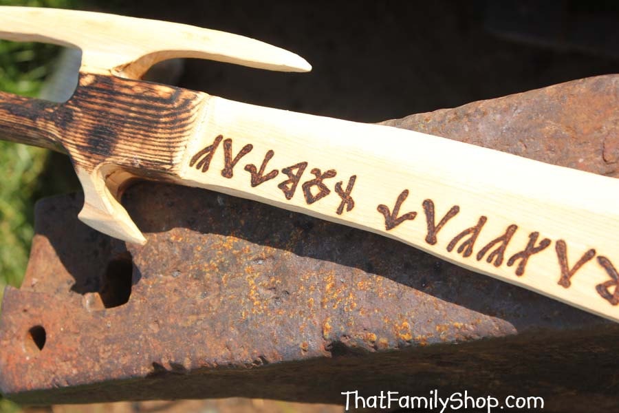 Orc Cleaver Sword/axe Lord of the Rings Sword Wooden 'bad - Etsy UK