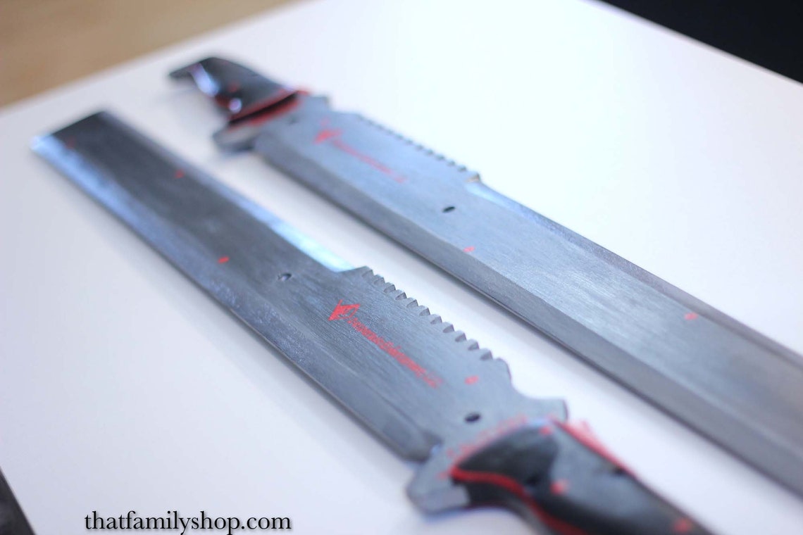 Video Game Sword Prop, Replica of Sundowner's Machetes From Metal Gear ...
