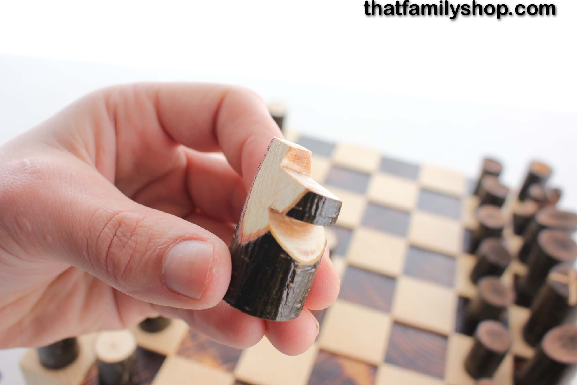 Handcrafted Minimalist Style Log Chess SetUnique Tabletop | Etsy