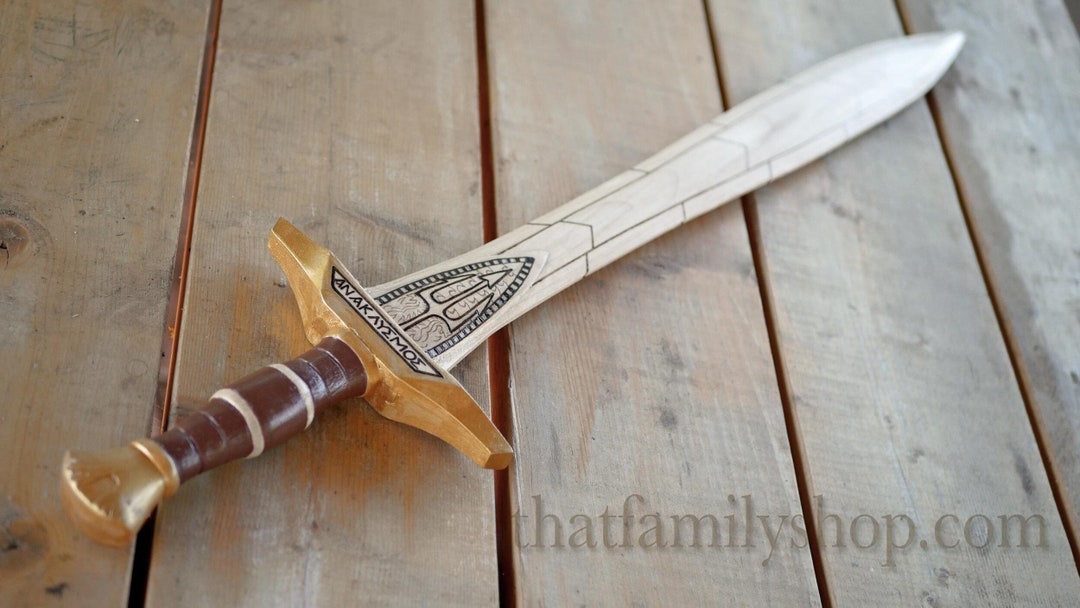 Wooden Replica of Riptide, Sword of Percy Jackson Anaklusmos - Etsy