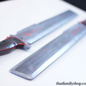 Video Game Sword Prop, Replica of Sundowner's Machetes From Metal Gear ...