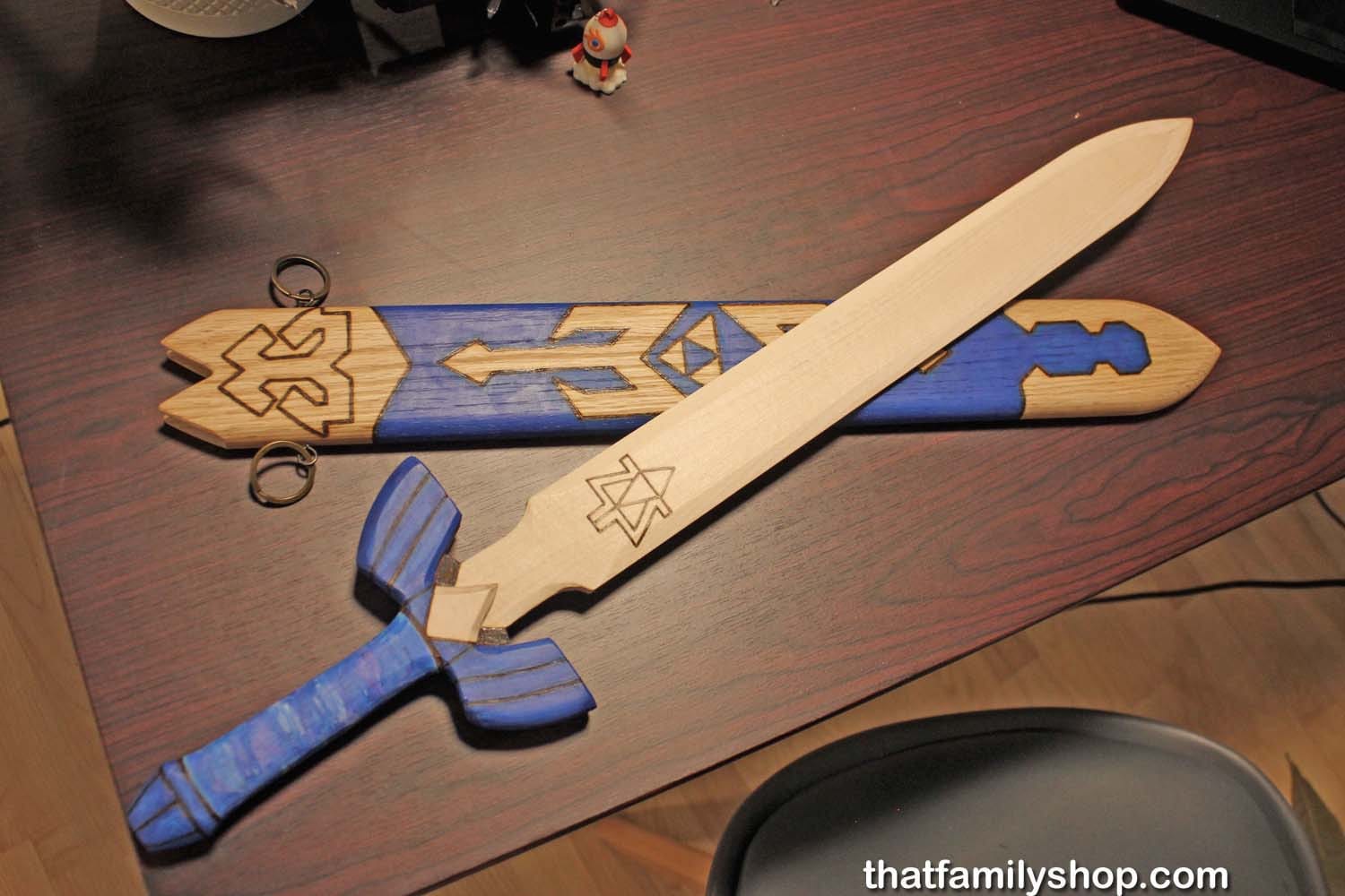 Buy Legend of Zelda Master Sword Wooden Painted Toy Sword Online in ...