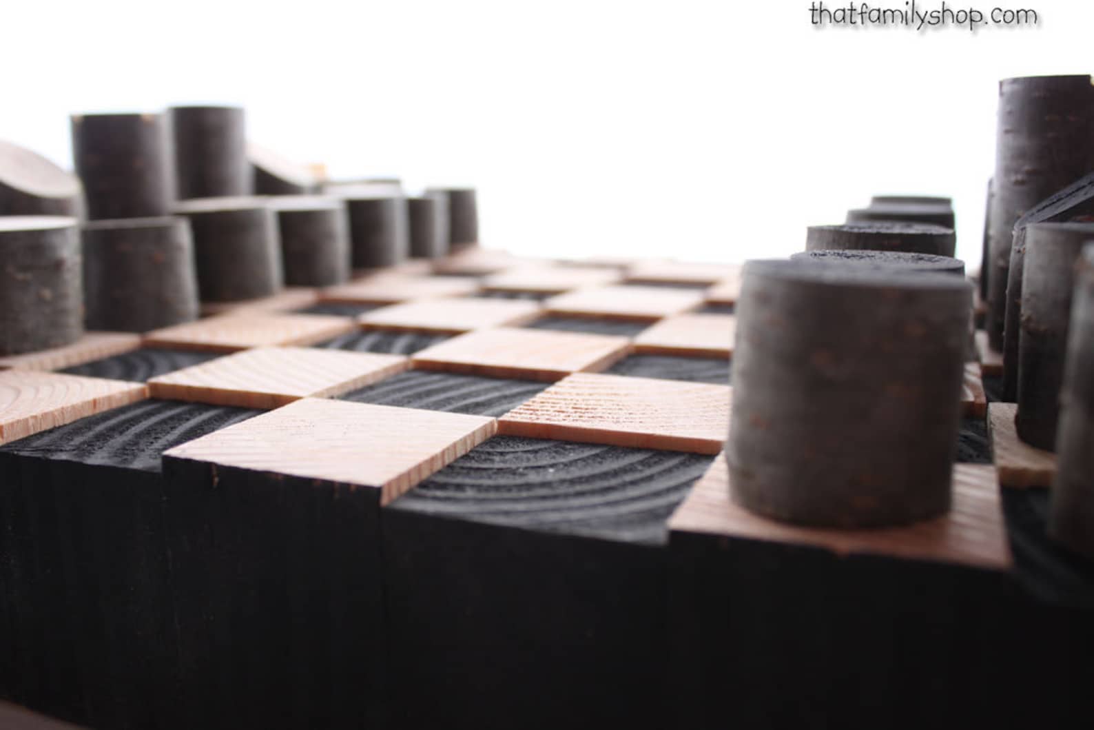 Chess Set Modern Wood Rustic Decor Minimalist Style Log Chess - Etsy