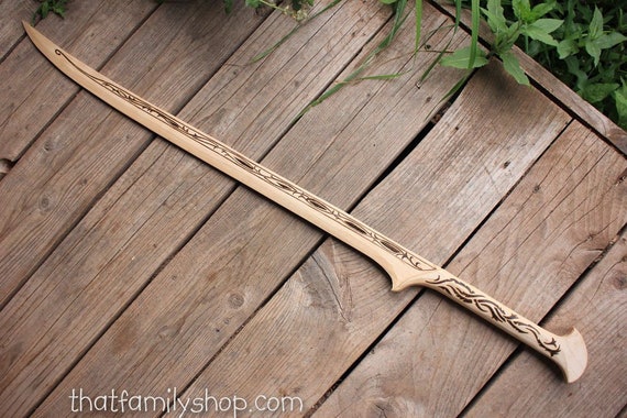 Espada de Thranduil réplica de madera del Señor de los | Etsy