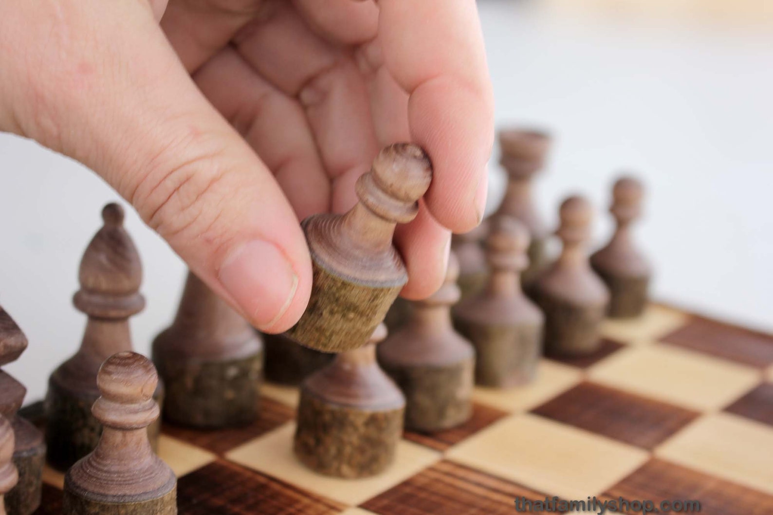 Handmade Rustic Chess Set Rustic Wood Chess Pieces and - Etsy