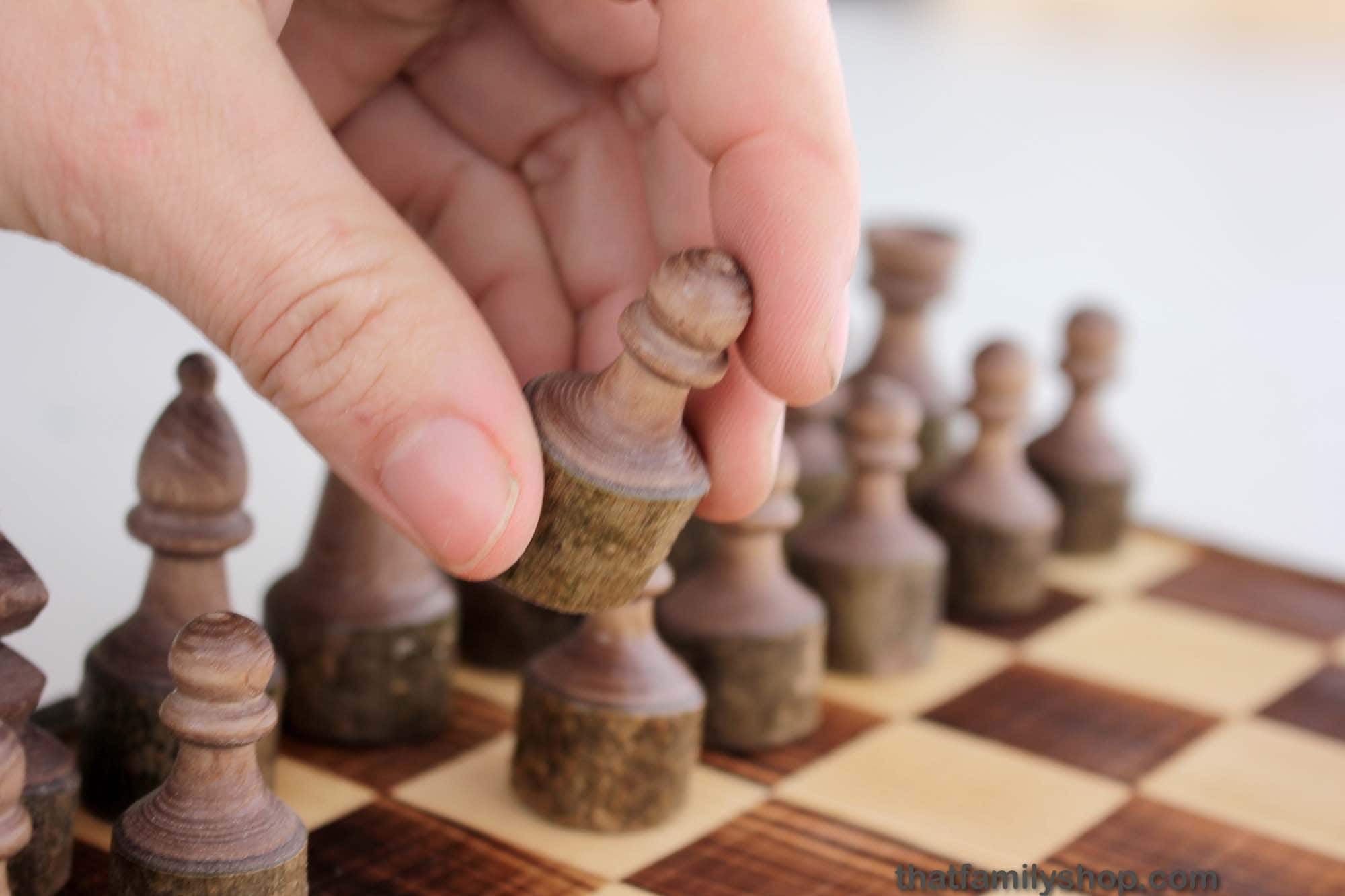 Handmade Rustic Chess Set, Rustic Wood Chess Pieces and Live-edge Chess ...