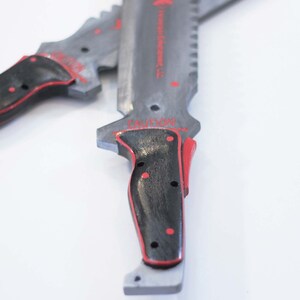 Video Game Sword Prop, Replica of Sundowner's Machetes From Metal Gear ...