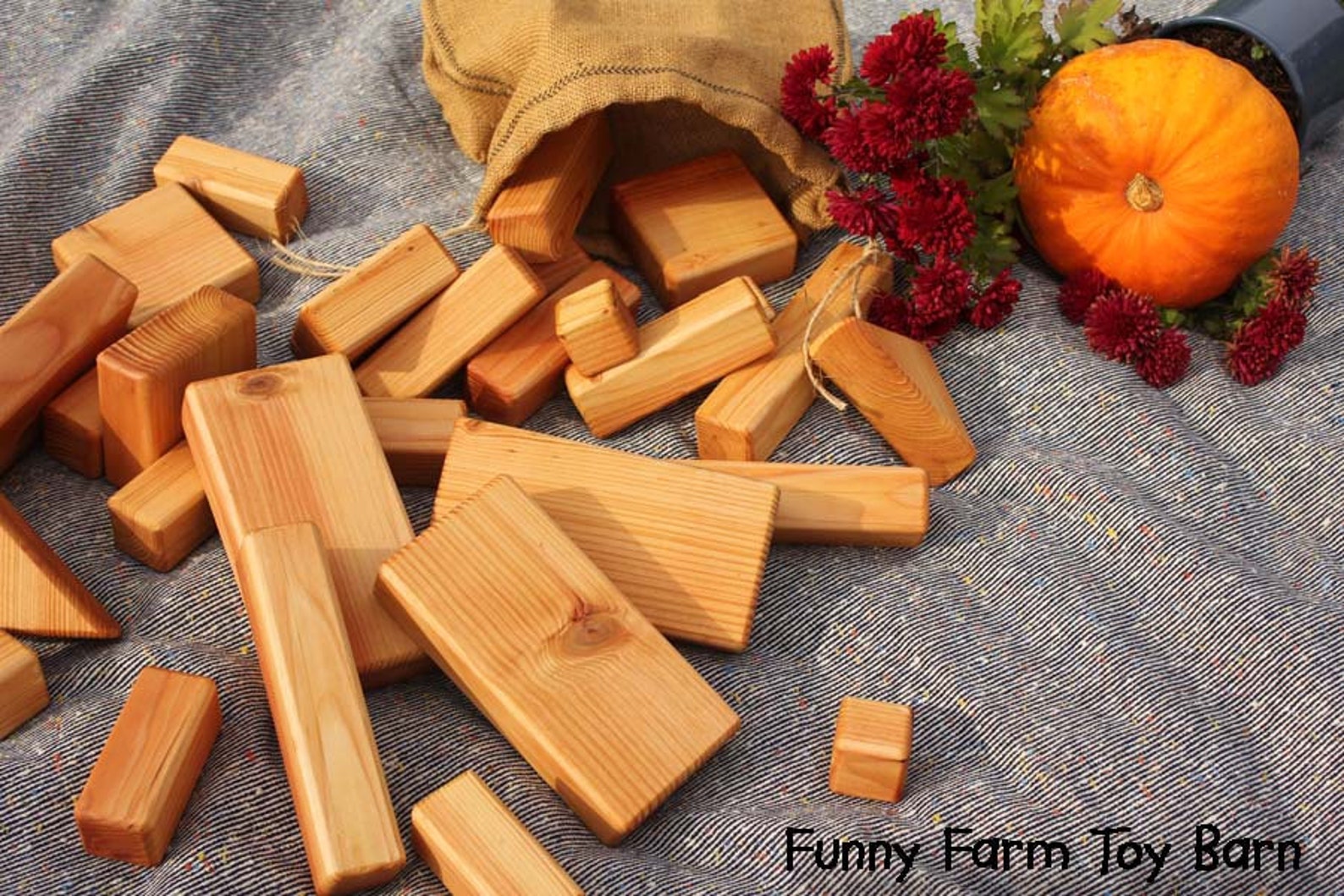 Building Block Set Kids Natural Toys Wooden 28 Piece Set With - Etsy