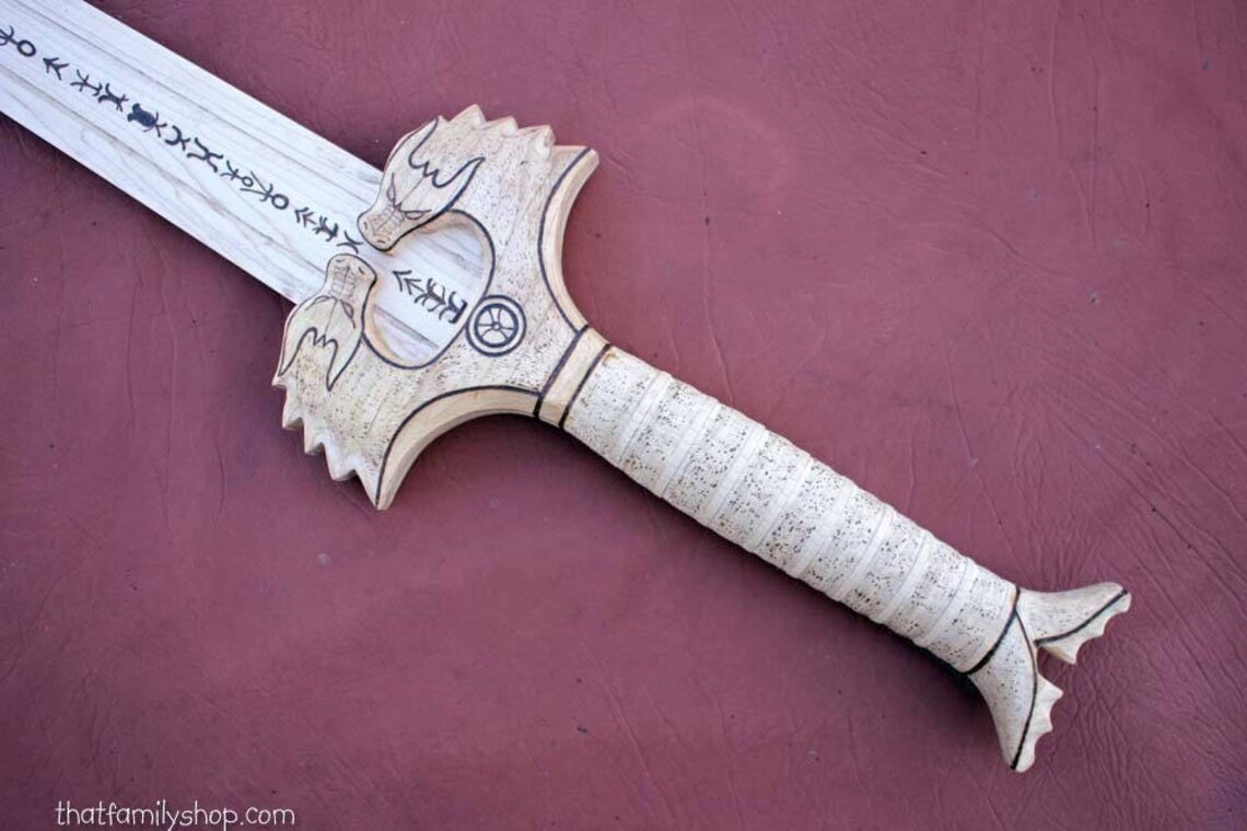 Wonder Woman's God-killer Sword, Wood Replica Prop for Cosplay Costume ...