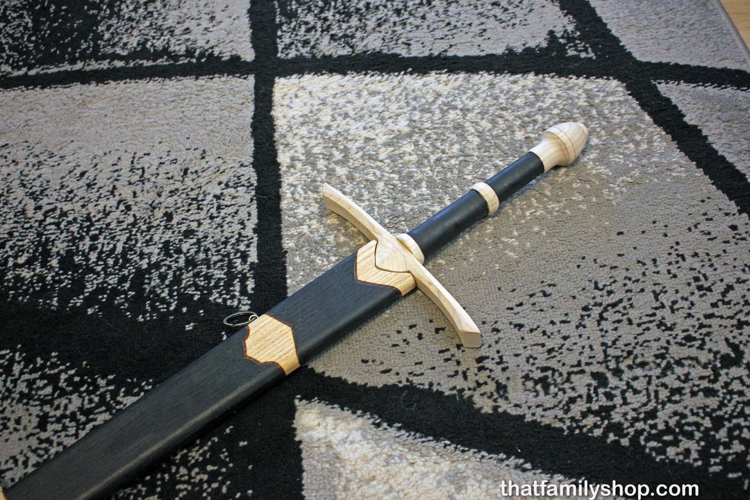 Aragorn's Strider Ranger Sword Lotr-inspired Wooden Lord of the Rings ...