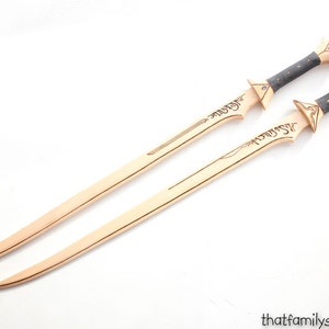 Icingdeath, Twinkle -- Wooden Cosplay Drizzt Do'urden's Scimitar Sword ...