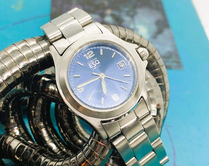 ESQ Esquire Men’s 39mm Stainless Steel Swiss Watch - Etsy