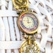 LA Express Tan/brown Stone Dial/ooak Handmade Bronze/silver Tone Womens ...