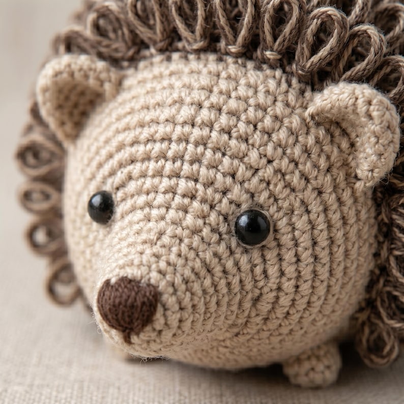 Realistic Hedgehog Crochet Pattern Amigurumi PDF | Intermediate ...