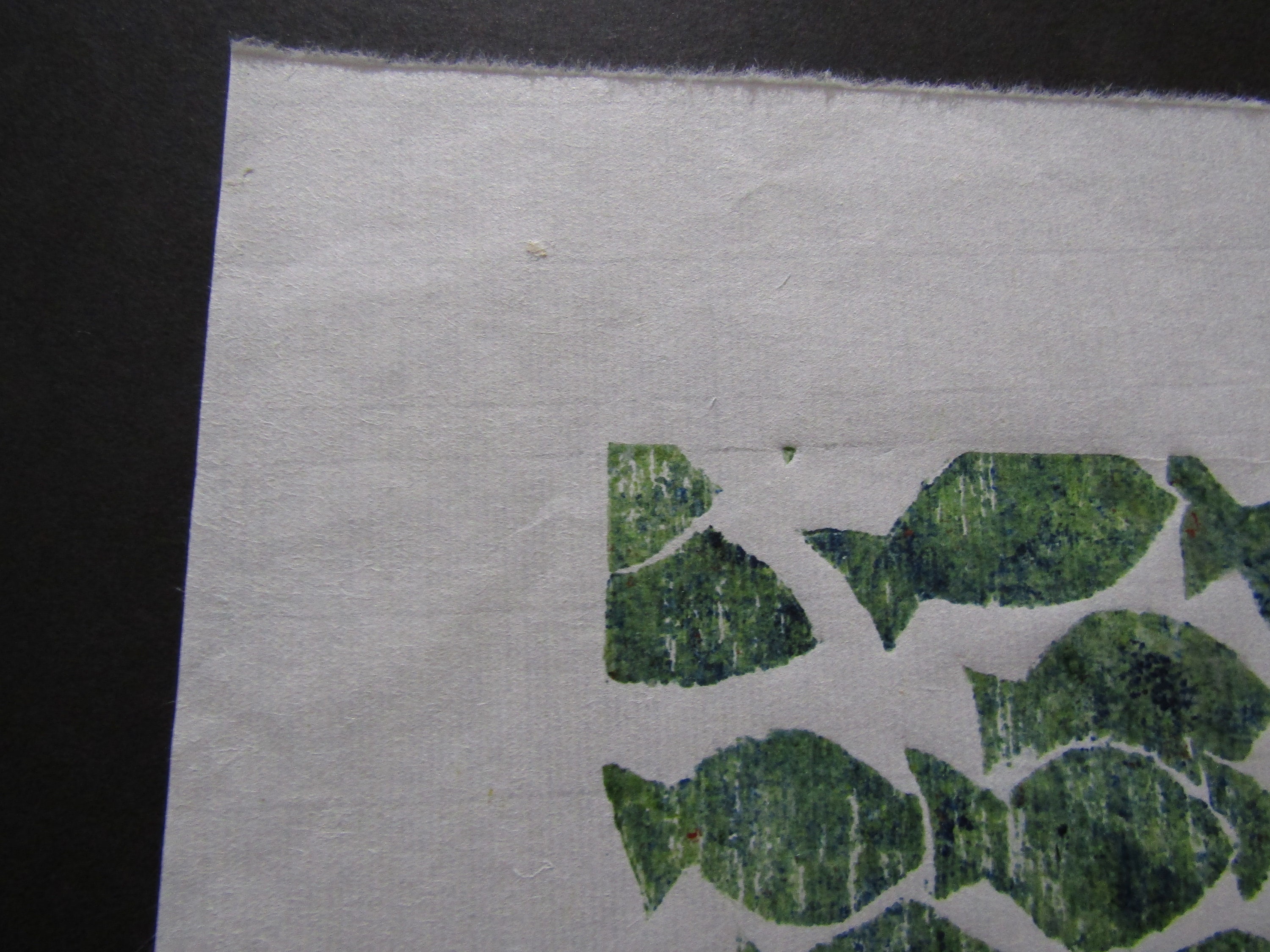 Ocean Fish School Original Hand Carved Woodblock Print Moku - Etsy