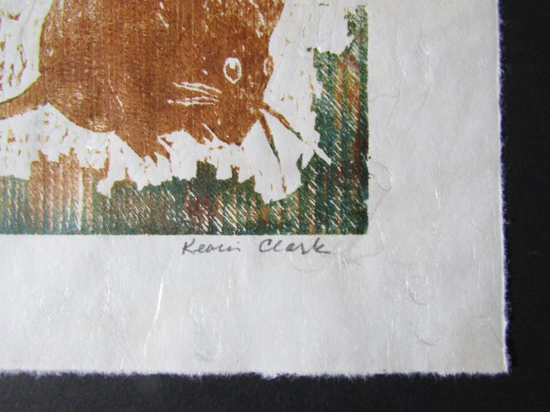 Nezumi Mouse Rat Mice Woodcut Engraving Hand Carved Woodblock Print ...