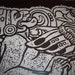 Mayan Glyph Copan Hand Carved Woodblock Print Japanese Washi Paper ...
