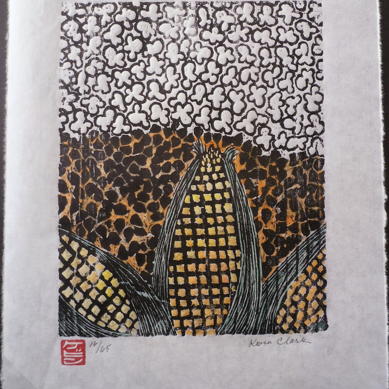 Popcorn Kernel Print - Etsy