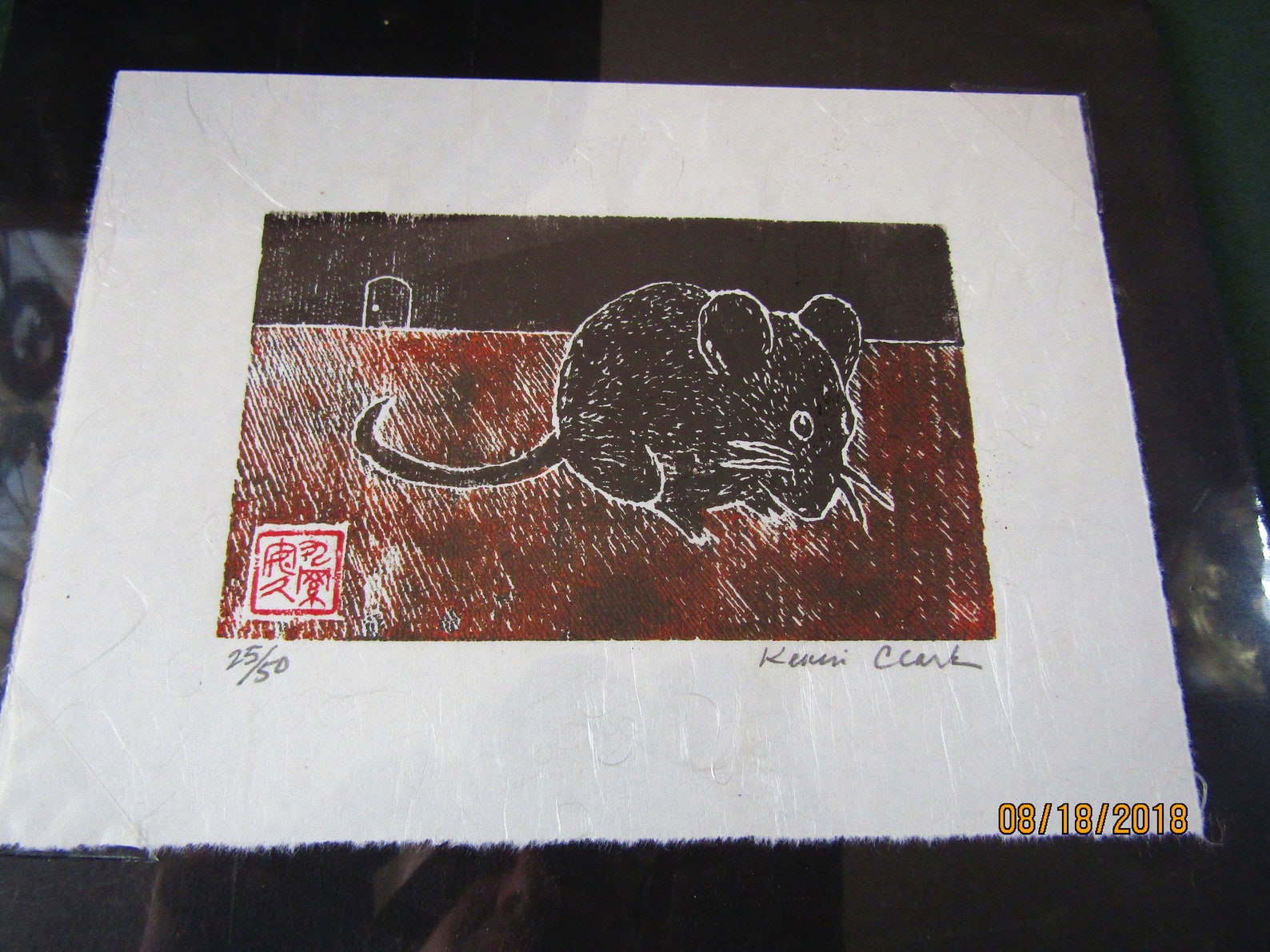 Nezumi Mouse Rat Mice Woodcut Engraving Hand Carved Woodblock - Etsy