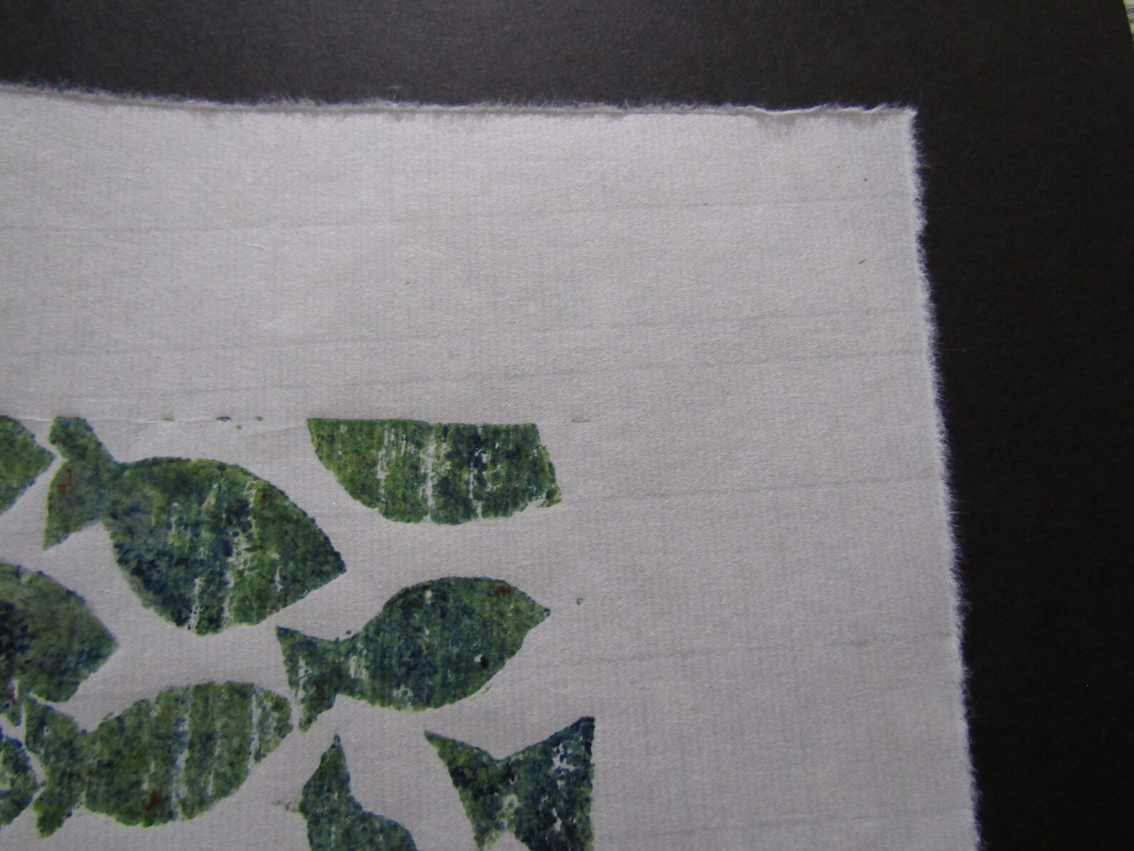 Ocean Fish School Original Hand Carved Woodblock Print Moku - Etsy