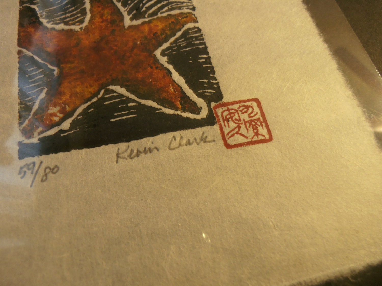 Starfish Stack Original Hand Carved Woodblock Print Moku Hanga - Etsy